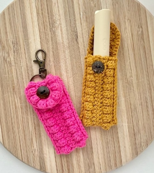 10 Unique Crochet Chapstick Keychain Ideas - Castor Oil Guide