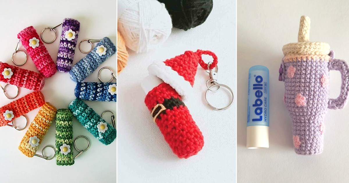 10 Unique Crochet Chapstick Keychain Ideas - Castor Oil Guide
