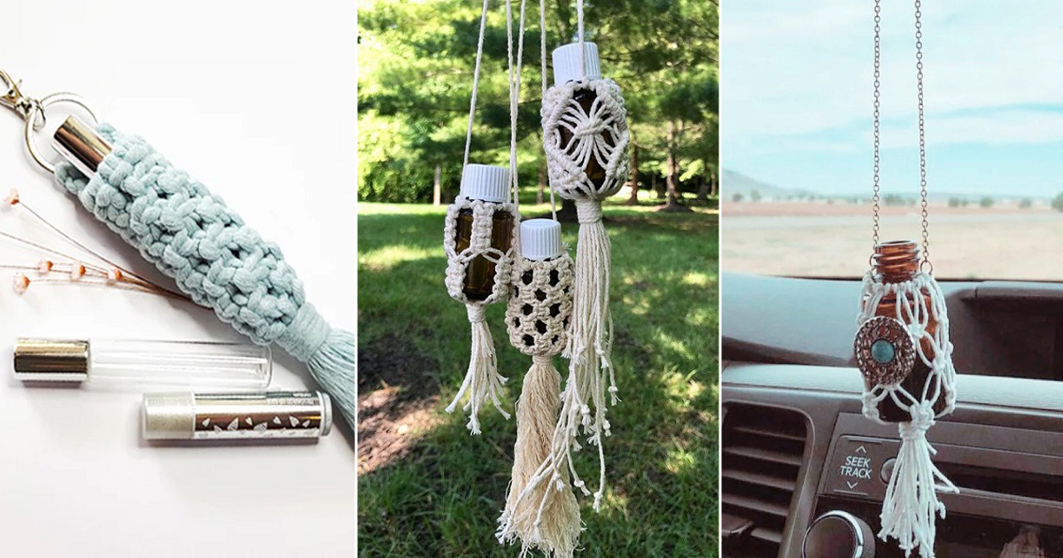 8 Best DIY Macrame Essential Oil Diffuser Holders - Castor Oil Guide