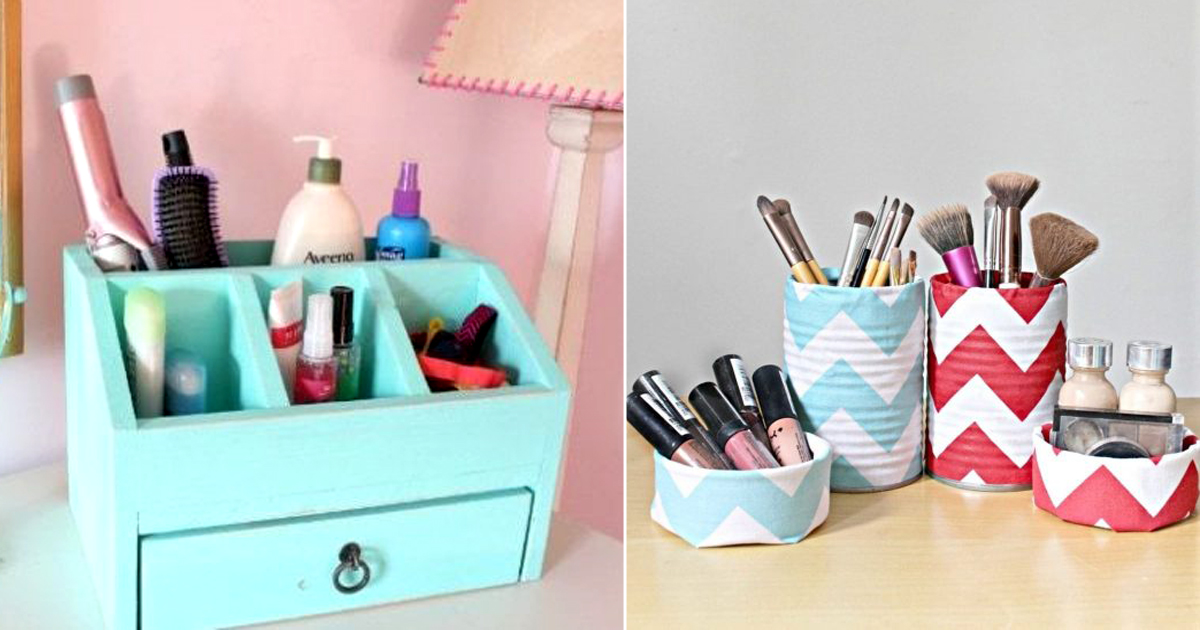 8 Cute Hand-Painted Makeup Storage Box Ideas - Castor Oil Guide
