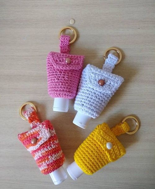 10 Cool Handmade Crochet Cosmetic Bottle Covers - Castor Oil Guide