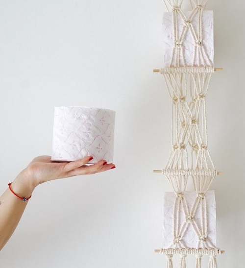 9 Creative Macrame Toilet Paper Holder - Castor Oil Guide